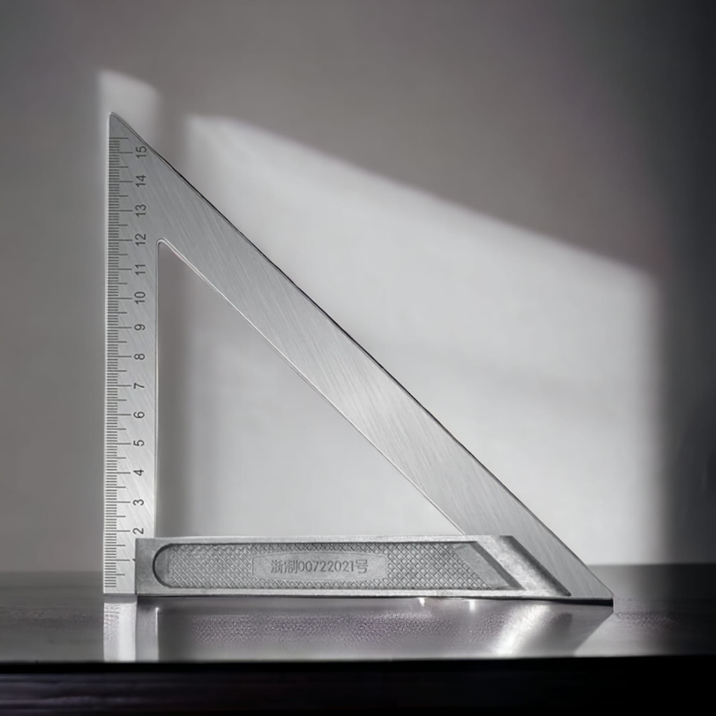 Jual Penggaris Besi Segitiga Siku - Aluminium Stainless Triangle Ruler ...
