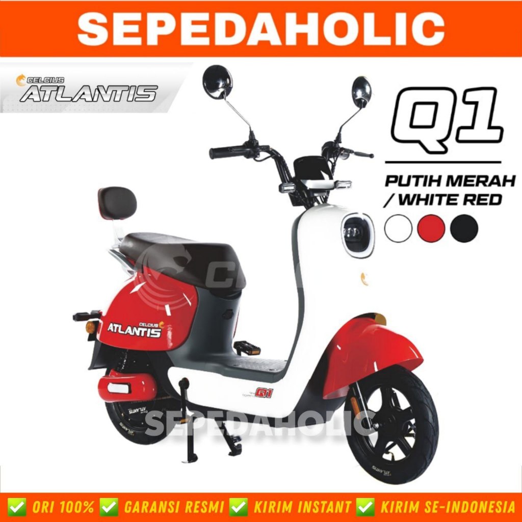 Jual Sepeda Listrik CELCIUS ATLANTIS Q1 500 Watt 20 AH Electric Bike | Shopee Indonesia