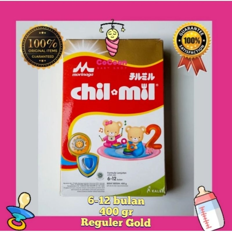 Jual Susu Formula Bayi Morinaga Chil Mil Gold Reguler 6-12 Bulan 400 gr ...