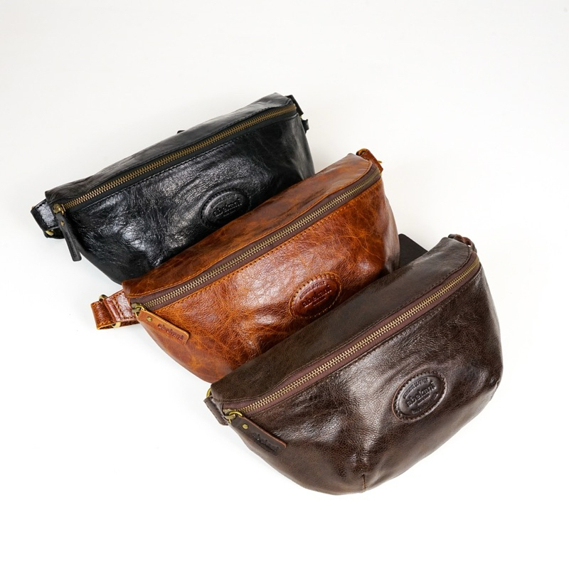 Jual ABEKANI LEATHER Waist Bag - Tas Kulit Pria - Tas Pinggang WB001 ...