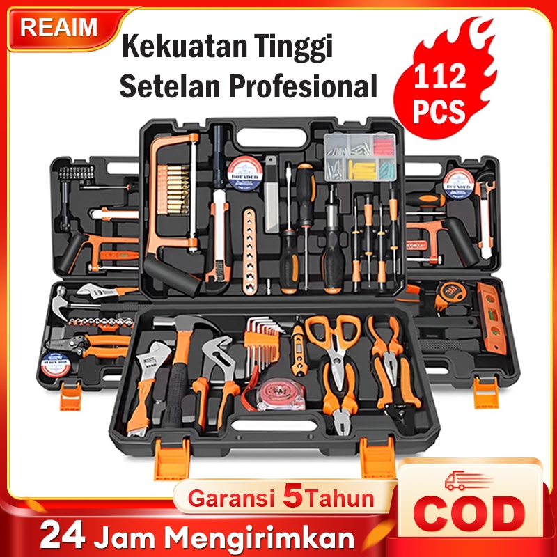 Jual Hand Toolset 112PCS Tool Kit Set Toolkit Toolbox Alat Rumah Tangga ...