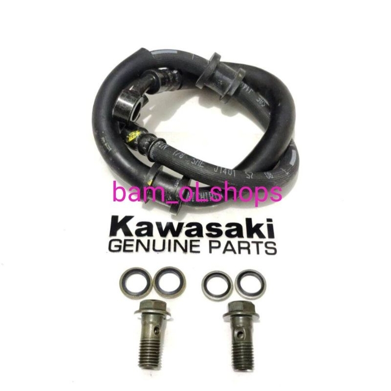 Jual baut 2pcs+selang rem belakang Kawasaki ninja rr,ninja r,ninja ss,ninja 250 karbu,ninja 250 ...