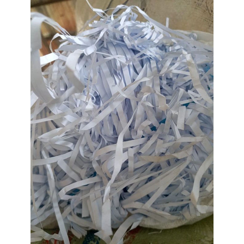 Jual kertas cacah PUTIH # kertas parcel buah# kertas parcel# ganjal tas ...