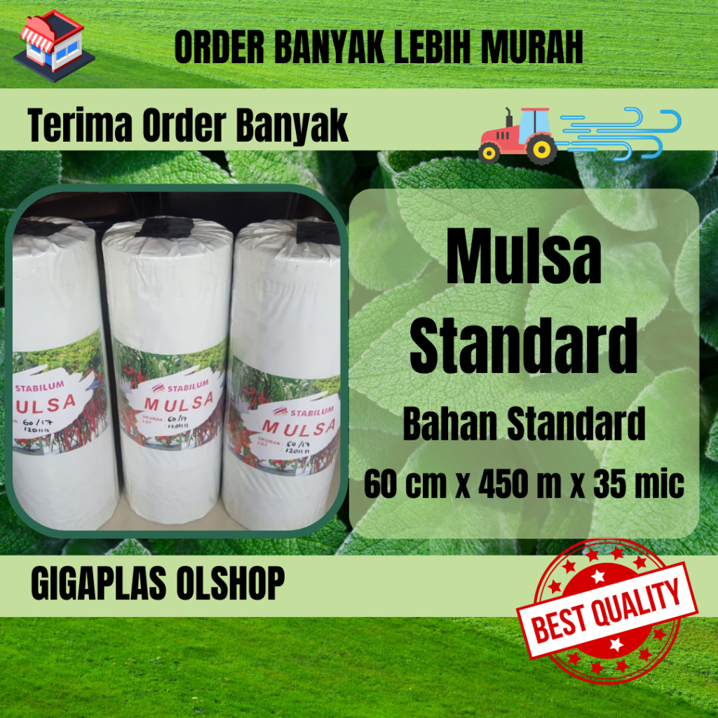 Jual Plastik Mulsa 60 cm Perkebunan Pertanian Perladangan Tahan Cuaca 1 ...