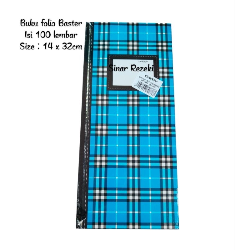 Jual 1 pak = 5 buku!!Buku folio baster/buku baster isi 100 lembar | Shopee Indonesia