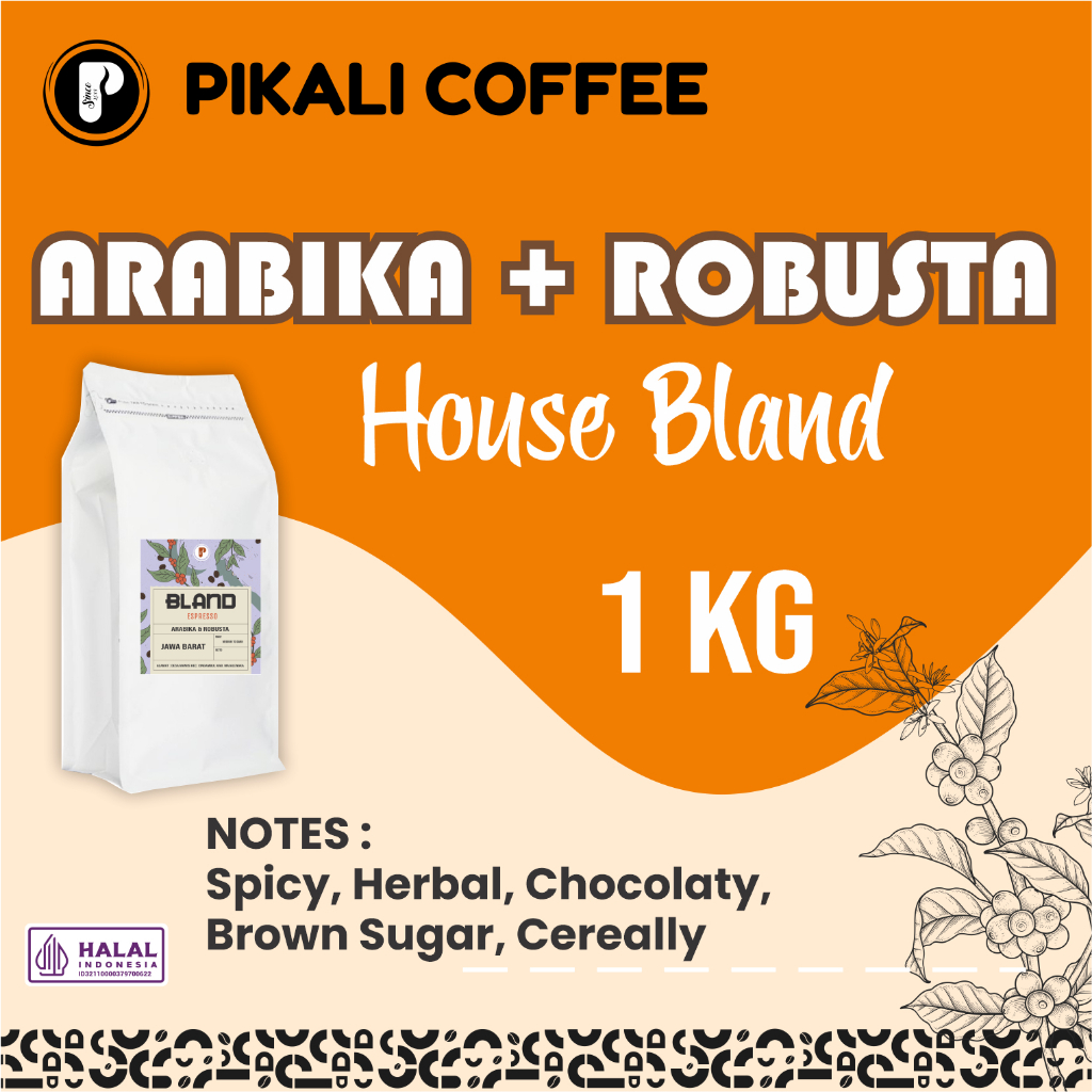 Jual Kopi Espreso House Blend 1 Kg | Kopi susu - Kopi Bubuk - Biji Kopi ...