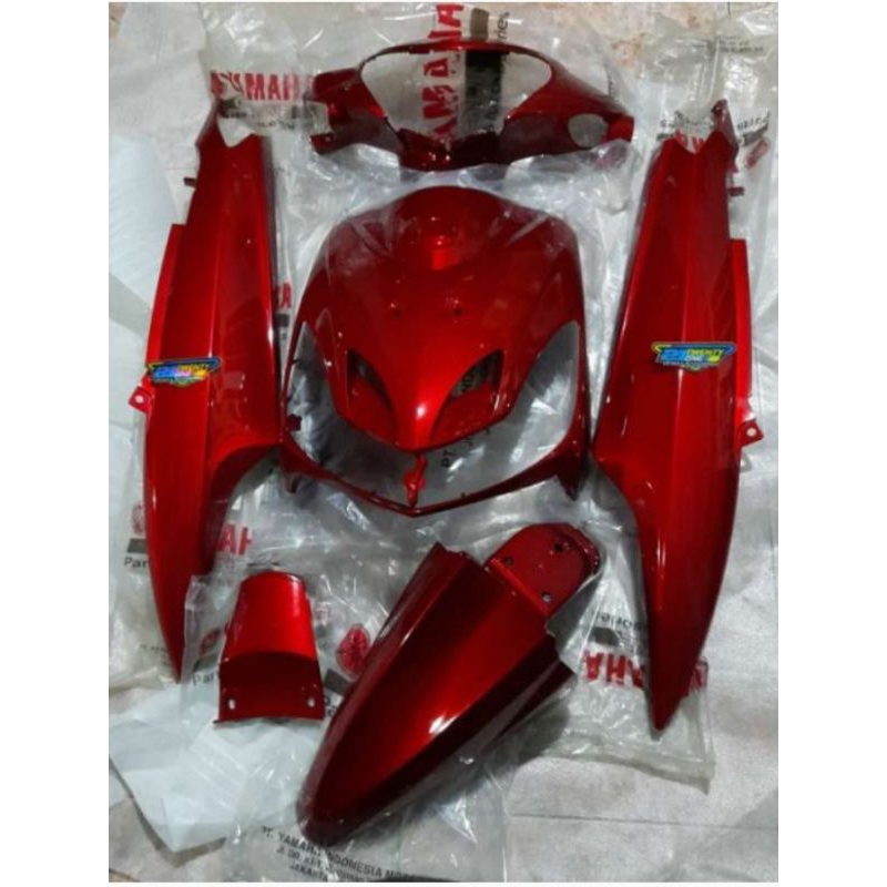 Jual Body Halus Set warna Merah Metalik Original Genuine Yamaha Mio ...