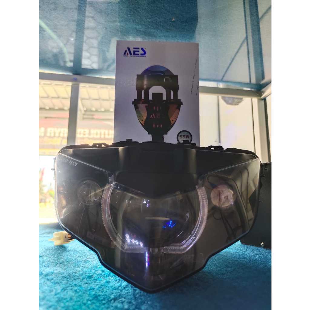 Jual LAMPU BILED MX KING V2 COSTUM BILED AES TURBO SE 2,5 INCH 60 WATT ...