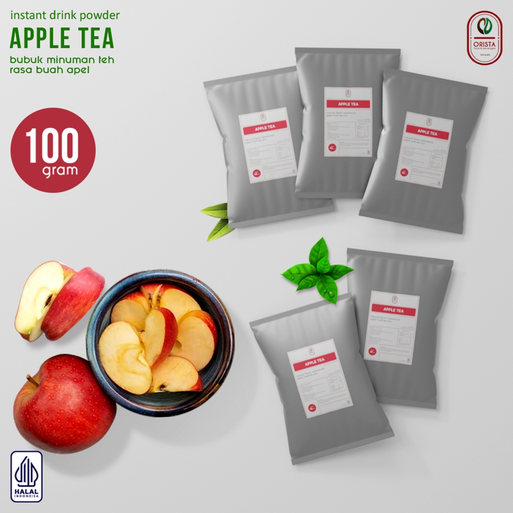 Jual Bubuk Minuman Apple Tea Serbuk Teh Rasa Buah Apel Instan Powder ...