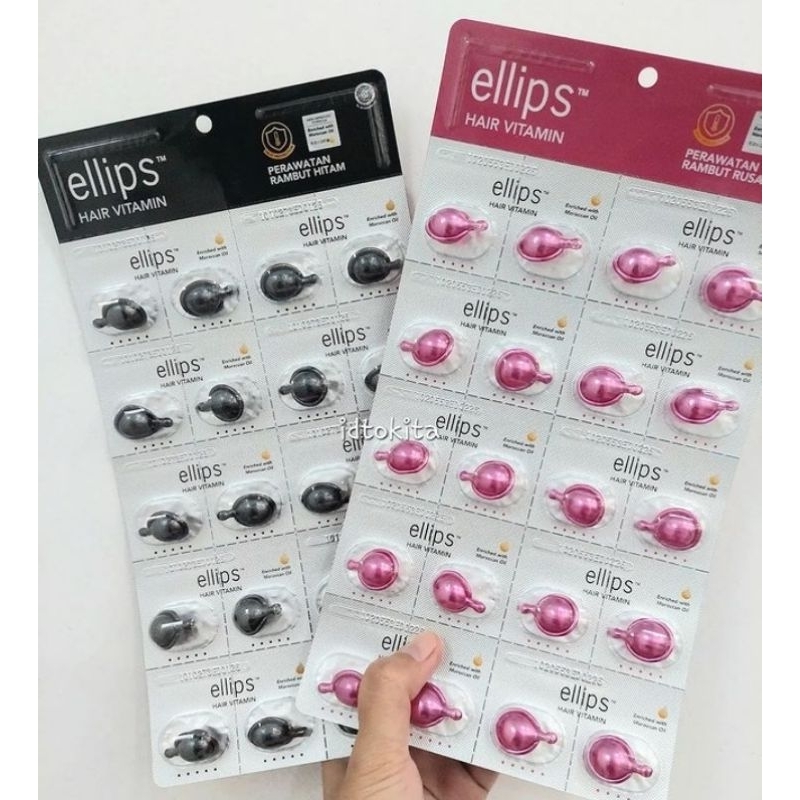 Jual ELLIPS Hair Vitamin 1Blister isi 20butir / ELLIPS Vitamin Rambut ...