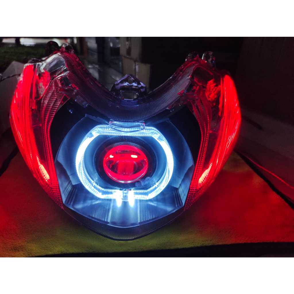 Jual LAMPU DEPAN MIO M3 SET REFLEKTOR COSTUM BILED ALA ALA CAHAYA SUPER ...