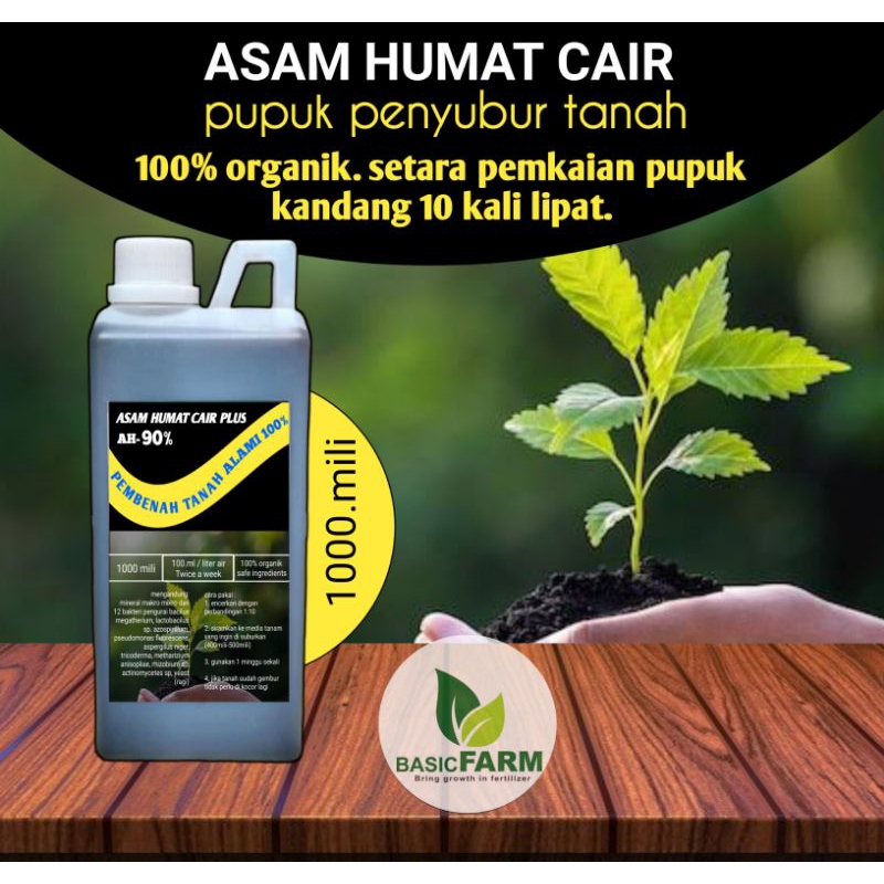 Jual Asam humat cair plus. Humat Humic Acid 90% isi 1 liter pupuk ...