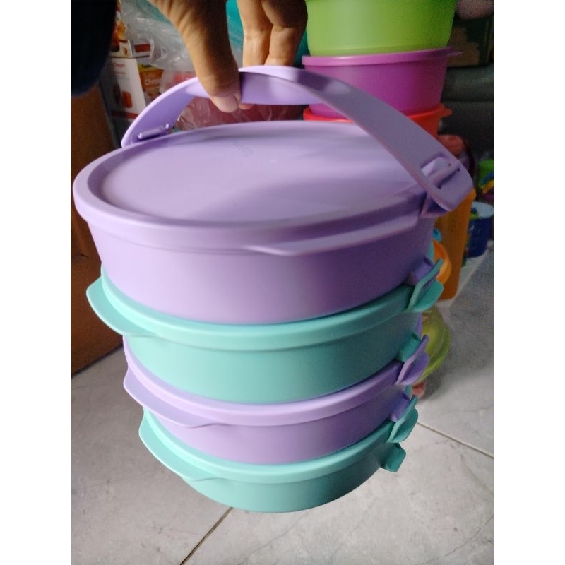 Jual click to go Tupperware 4layer seperti gambar | Shopee Indonesia