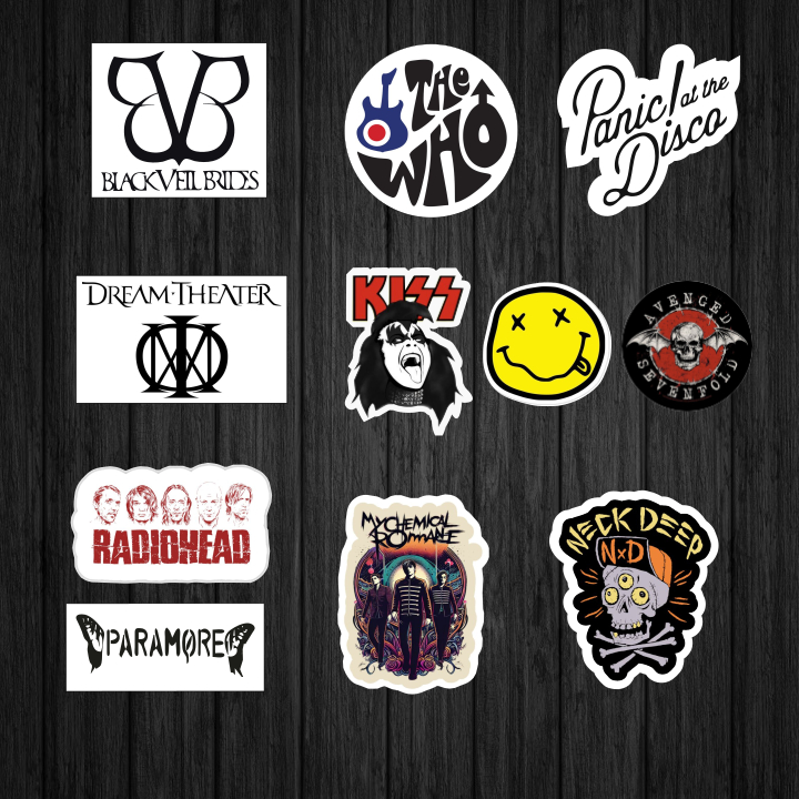 Jual STIKER BAND & PENYANYI LUAR NEGERI 10 PCS | Shopee Indonesia