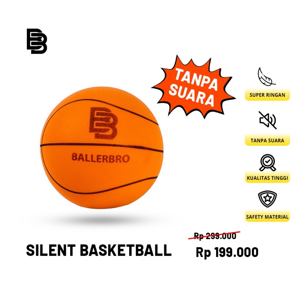 Jual Discount Today Silent Basketball Ballerbro | Bola Basket Tanpa ...