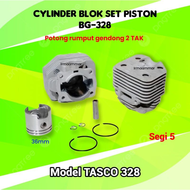 Jual Cylinder blok set piston BG-328 potong rumput gendong 2 tak PRO TANAKA, RYU umum | Shopee ...