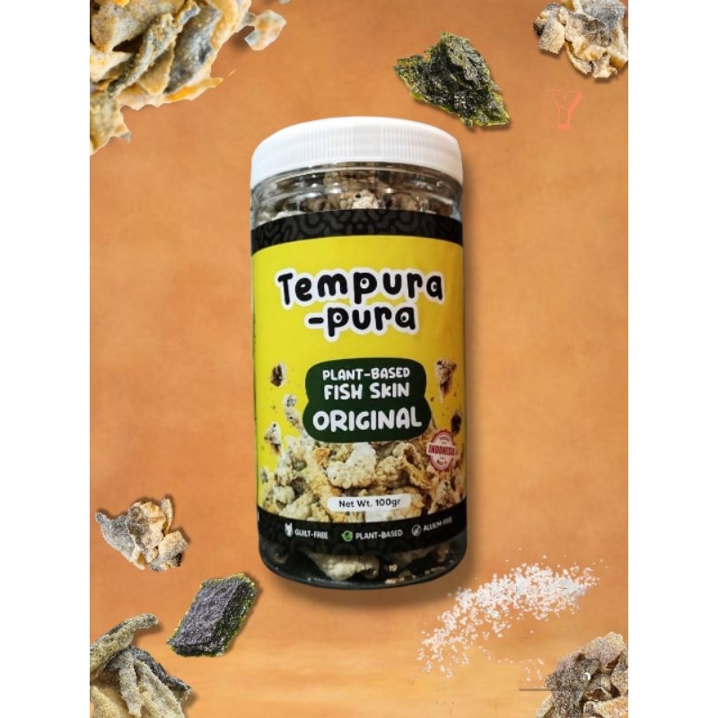 Jual Tempura - Pura Plant Based Fish Skin original - 100 gr | Shopee ...