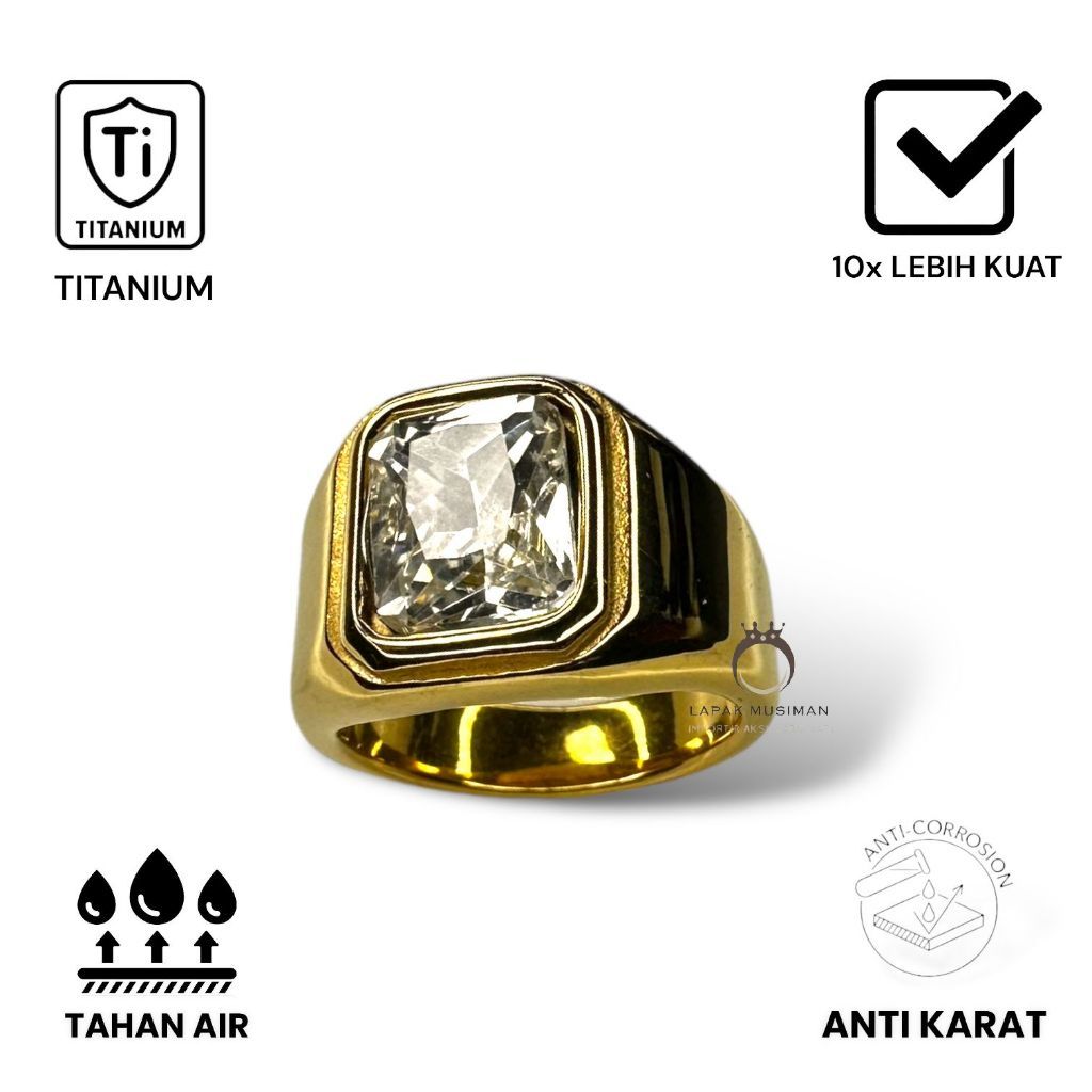 Jual CINCIN TITANIUM PRIA MERAH RUBY SIAM PRIA SUPER KEREN - SUPER ...