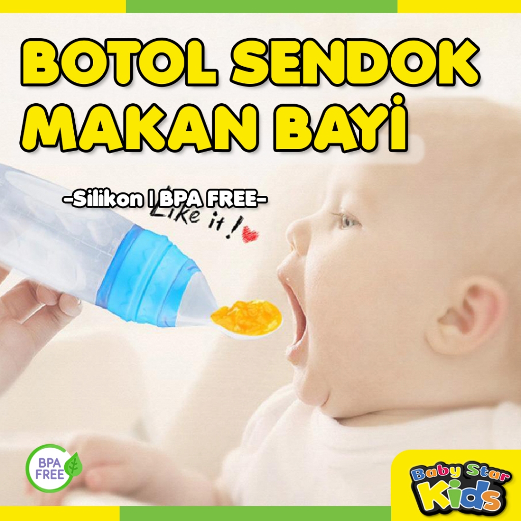 Jual Botol Sendok Makan Bayi Mpasi Silikon Food Anti Tumpah Aman Murah Baby Feeder Bottle Spoon ...
