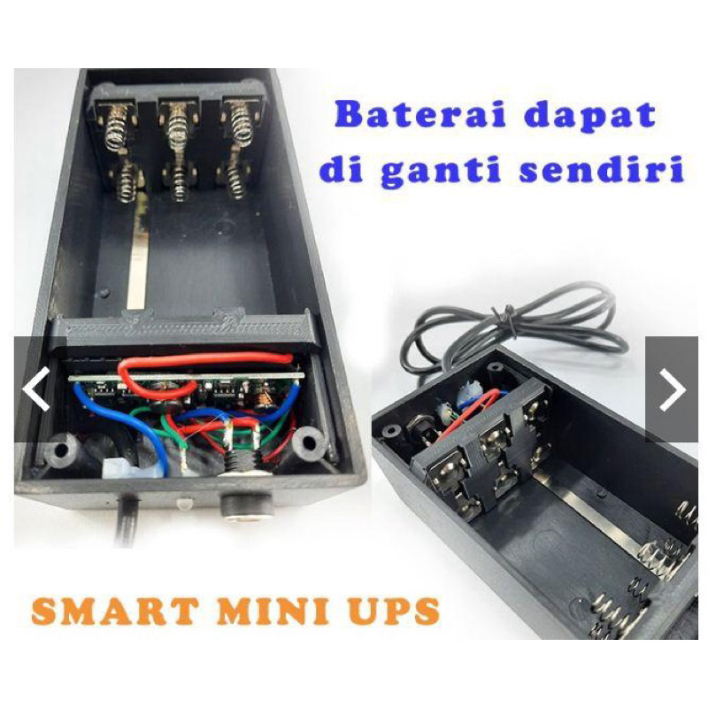 Jual Smart UPS mini DC 12 Volt REMOVEBLE BATTERY (Tanpa baterai ...