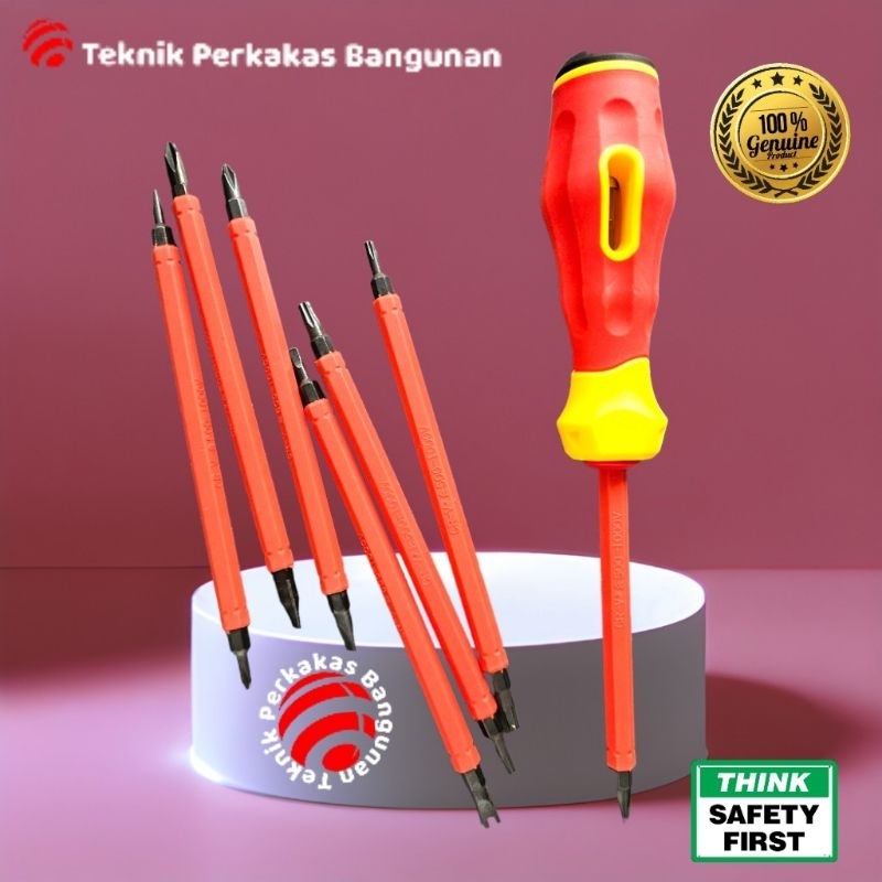 Jual Obeng tespen listrik 1000Volt set 8pcs 14 in 1 Heavy duty | Shopee ...