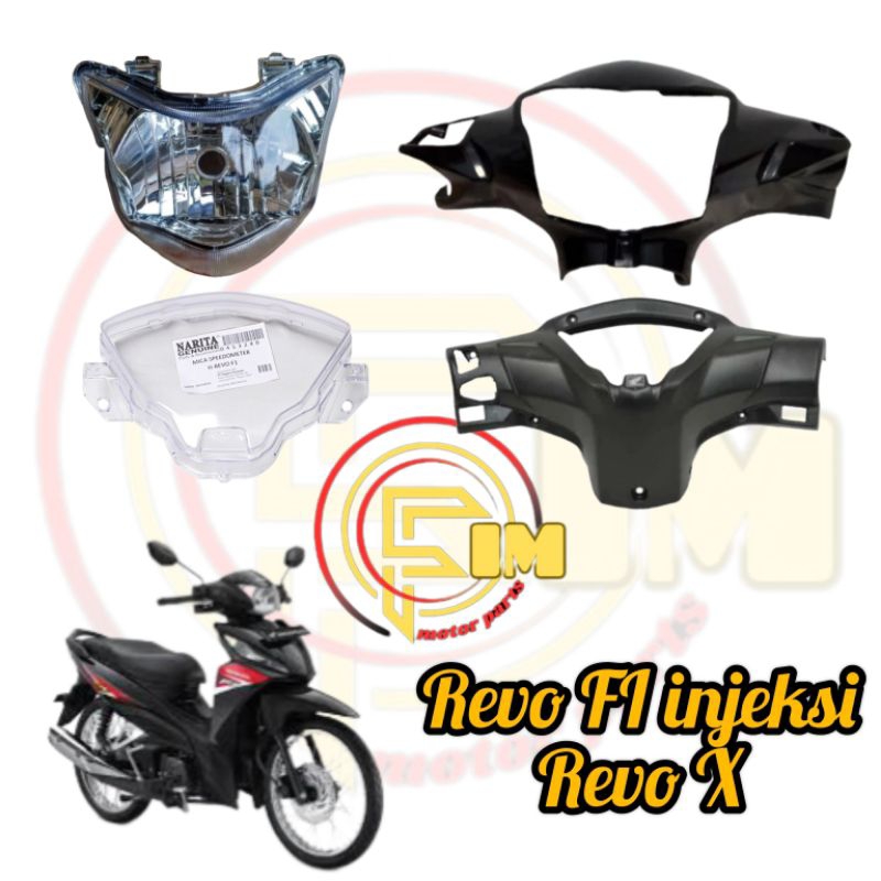 Jual Batok Depan Belakang Revo Fit Fi Revo X Hitam | Shopee Indonesia
