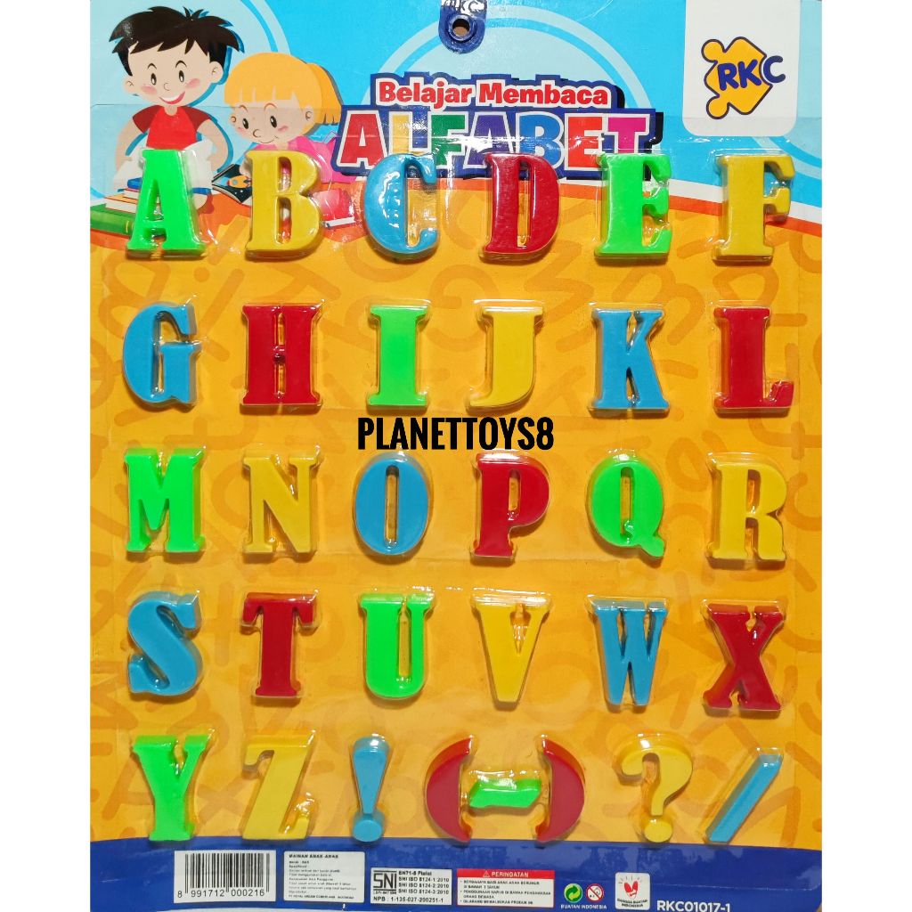 Jual Mainan Magnet Huruf Besar ABCD Alphabet Edukasi Anak Mika | Shopee ...