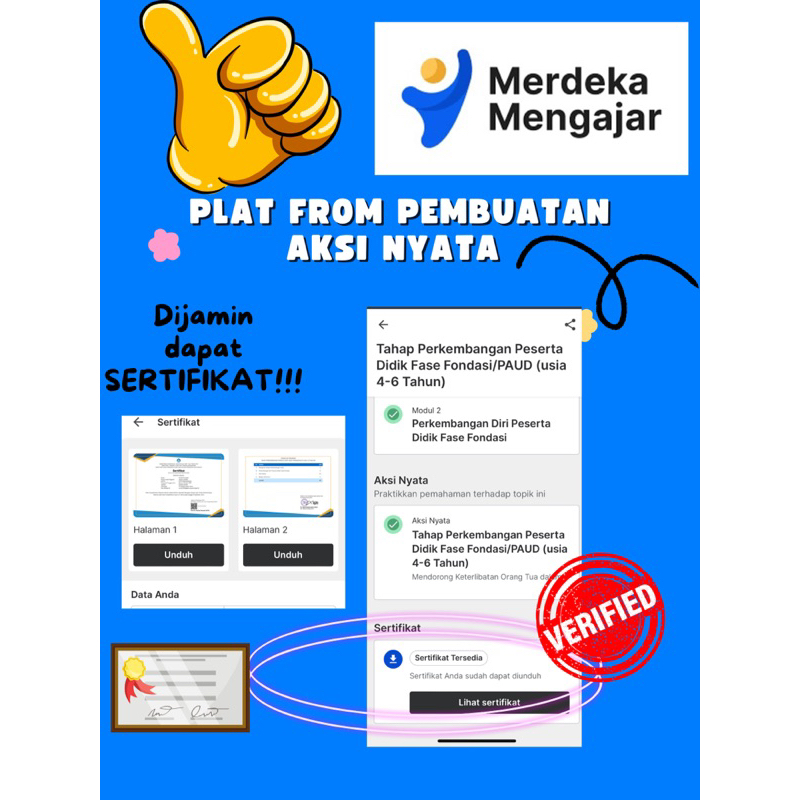 Jual AKSI NYATA (PMM) MERDEKA MENGAJAR KURIKULUM MERDEKA REALLL ...