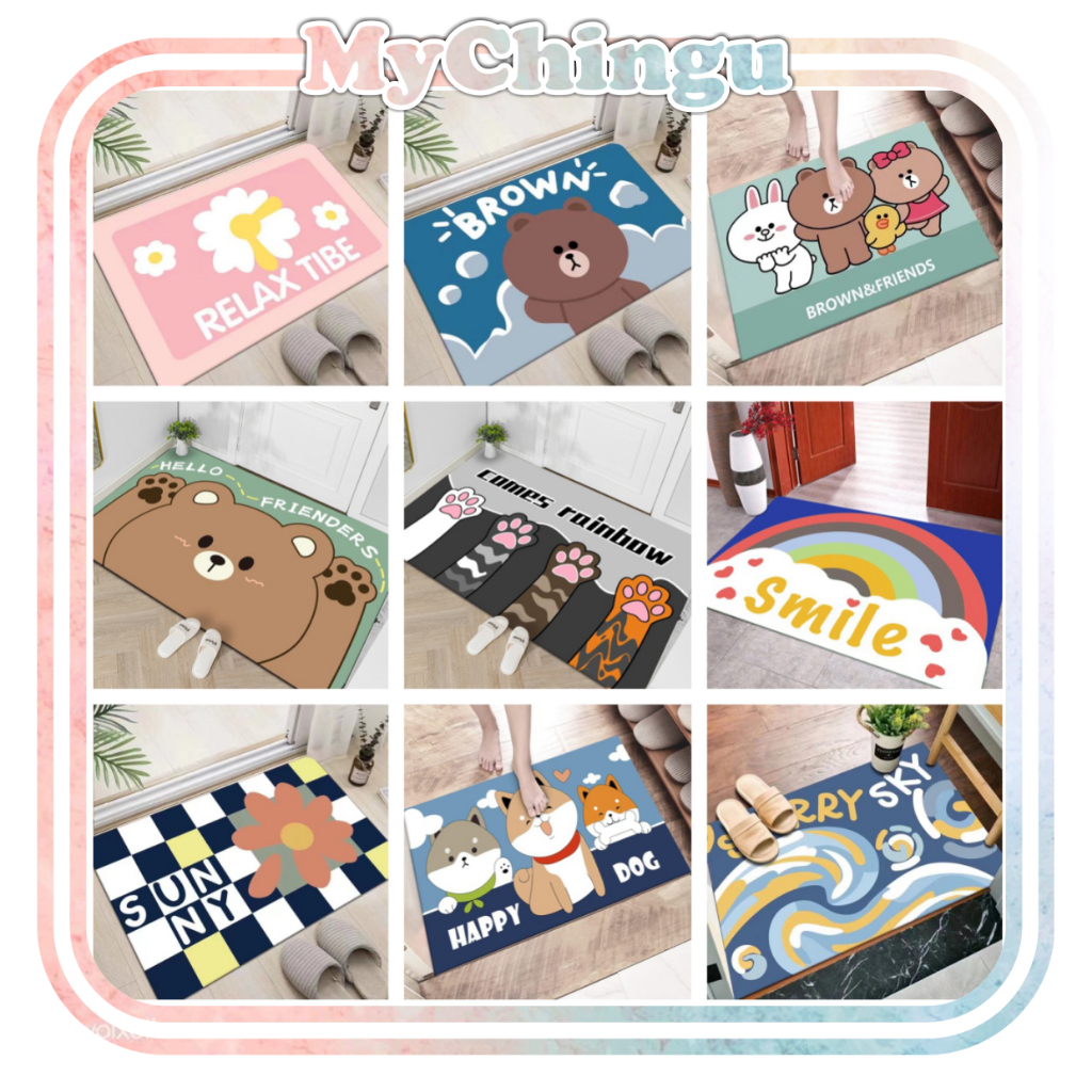 Jual Chingu KS002 Keset Kaki Foam 40x60CM 15 Motif Lucu Lucu Cute Bahan ...