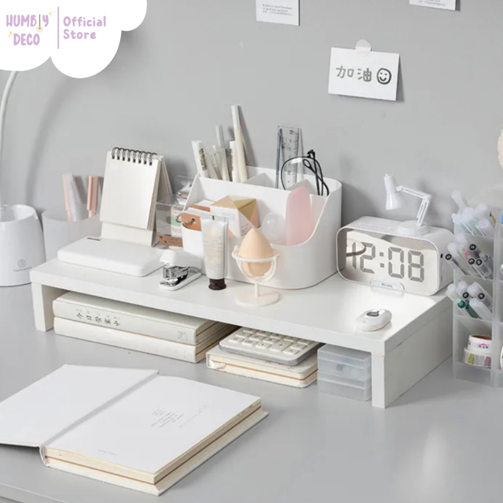 Jual Telah Hadir.. Humbly Deco - Korean Aesthetic White Study Table ...