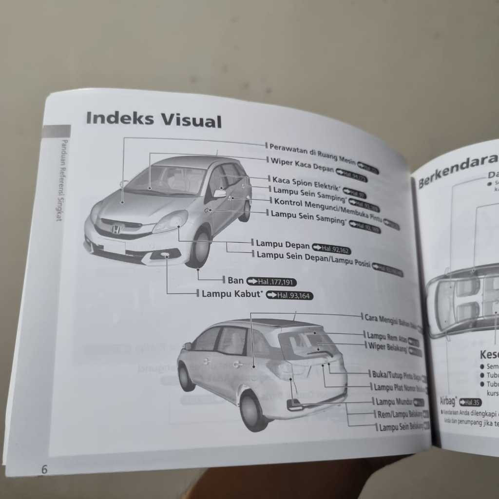 Jual Buku Panduan Honda Mobilio 2014 2015 2016 Pedoman Manual Book ...
