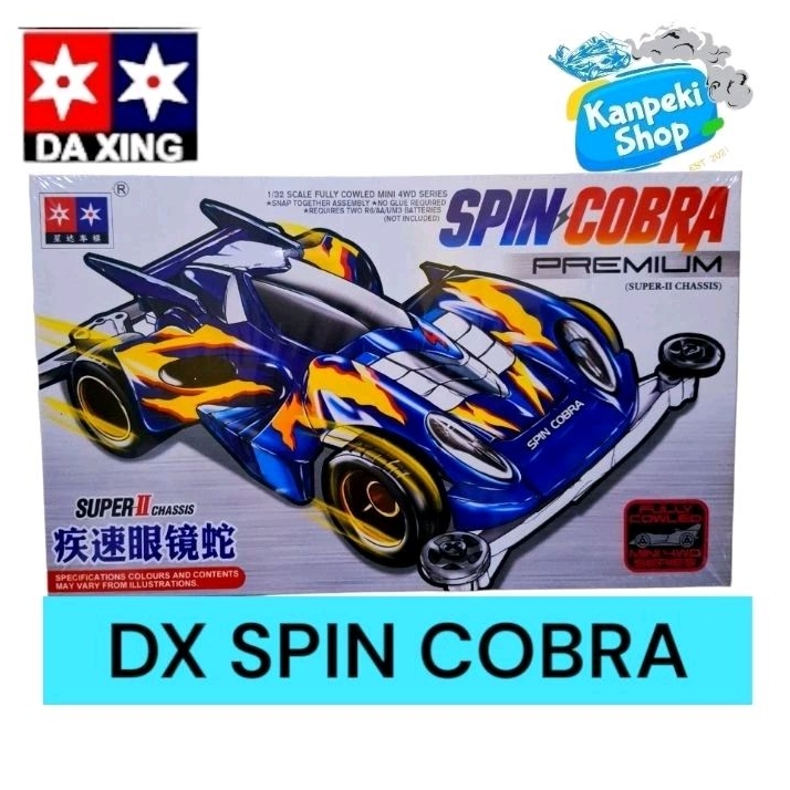 Jual Rep. Tamiya Mini 4wd Merk Daxing Spin Cobra Premium Super 2 Chasis ...