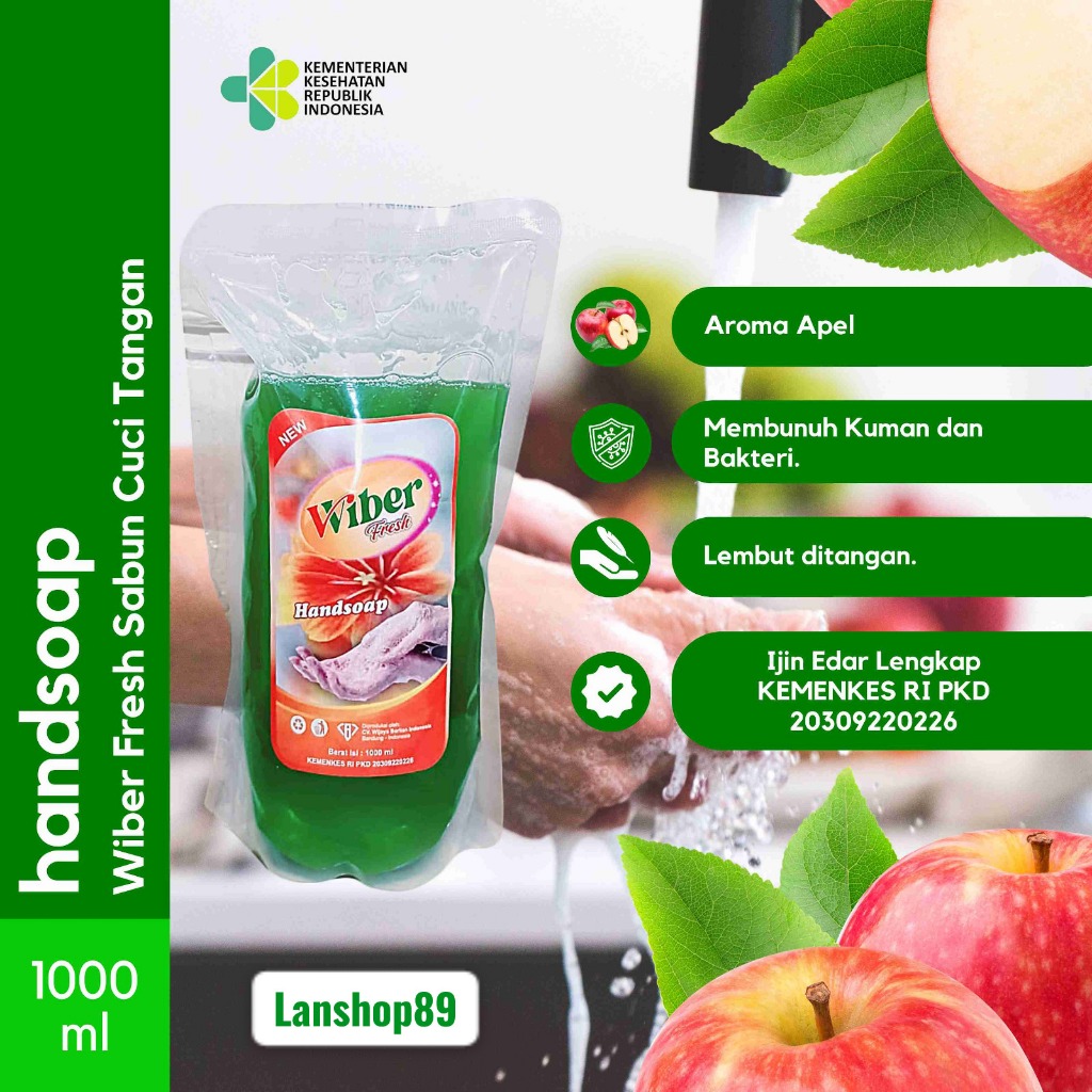 Jual Handsoap Hand Wash Sabun Cuci Tangan 1 Liter Dengan Ijin edar ...