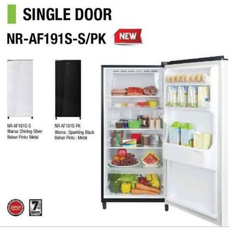 Jual PANASONIC NR-AF191S Kulkas 1 Pintu Kapasitas 164 Liter #2405 | Shopee Indonesia