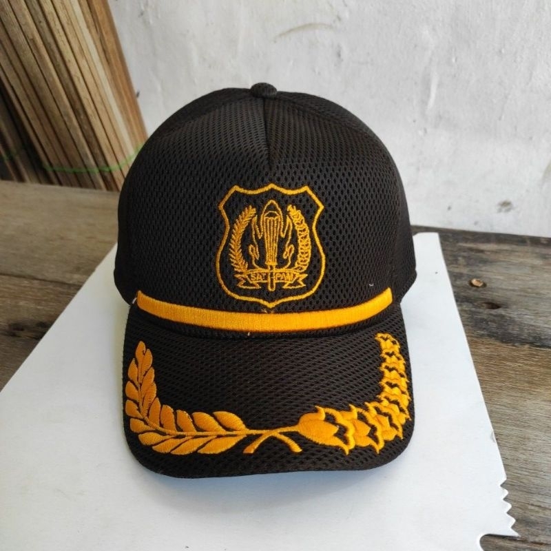 Jual GROSIR! TOPI SECURITY TOPI SATPAM HITAM DAN COKELAT BORDIR ...