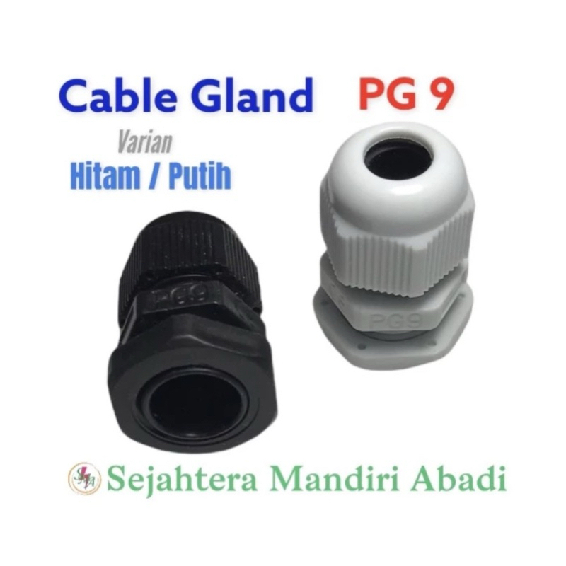 Jual Cable Gland PG9 Kabel Gland Varian Hitam/ Putih | Shopee Indonesia