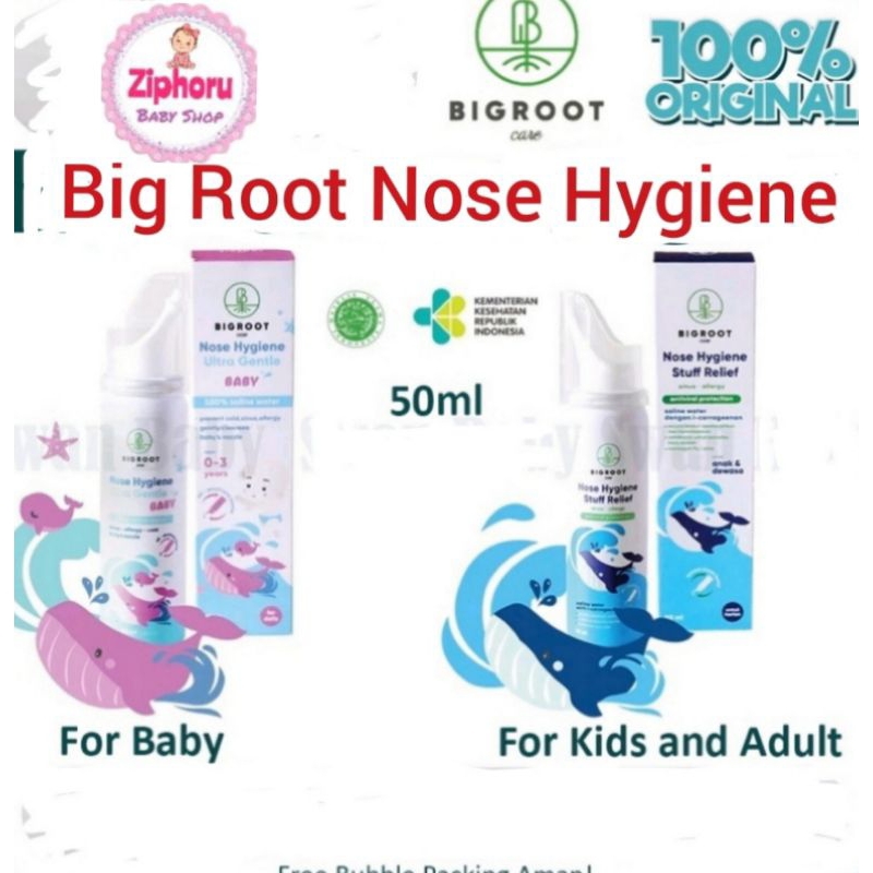 Jual BIGROOT Nose Hygiene Spray Stuff Relief dan Ultra Gentle Baby ...