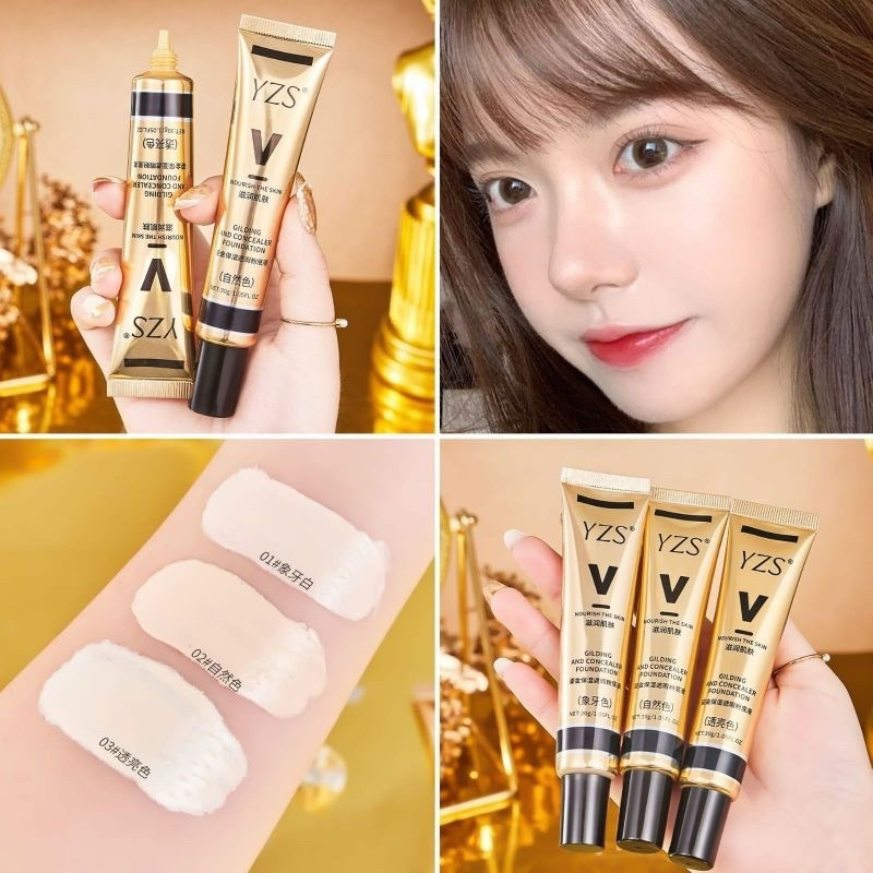 Jual YZS Original Foundation Gilding And Concealer Liquid Foundation Moisturizing Waterproof BB ...