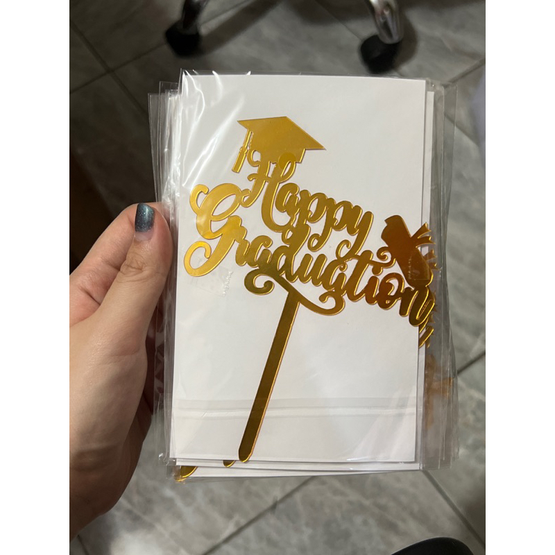 Jual topper happy graduation / topper wisuda | Shopee Indonesia