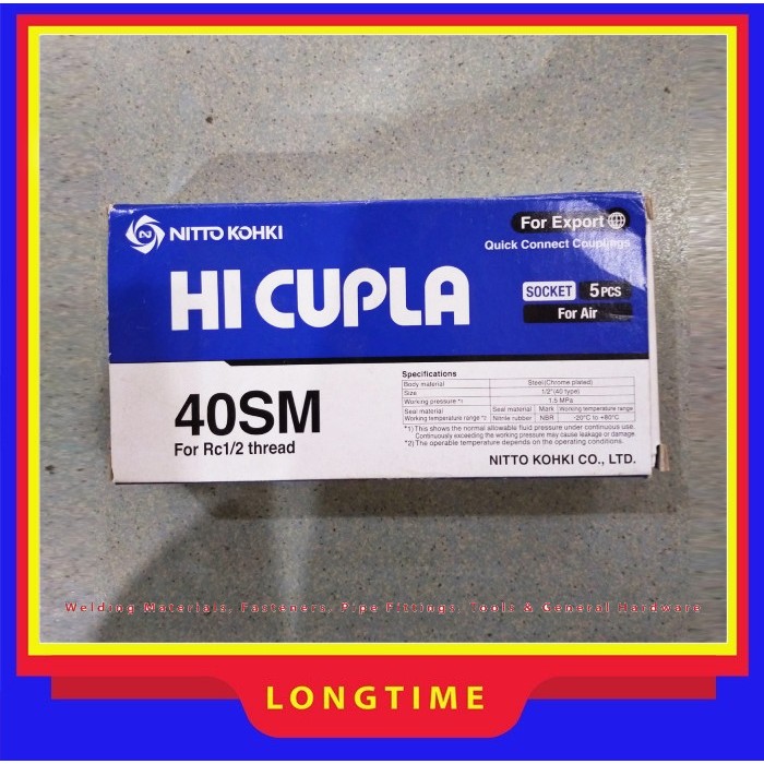 Jual Nitto Kohki 40SM Hi-Coupler 1/2" Quick Coupling High Cupla 40 SM Original | Shopee Indonesia