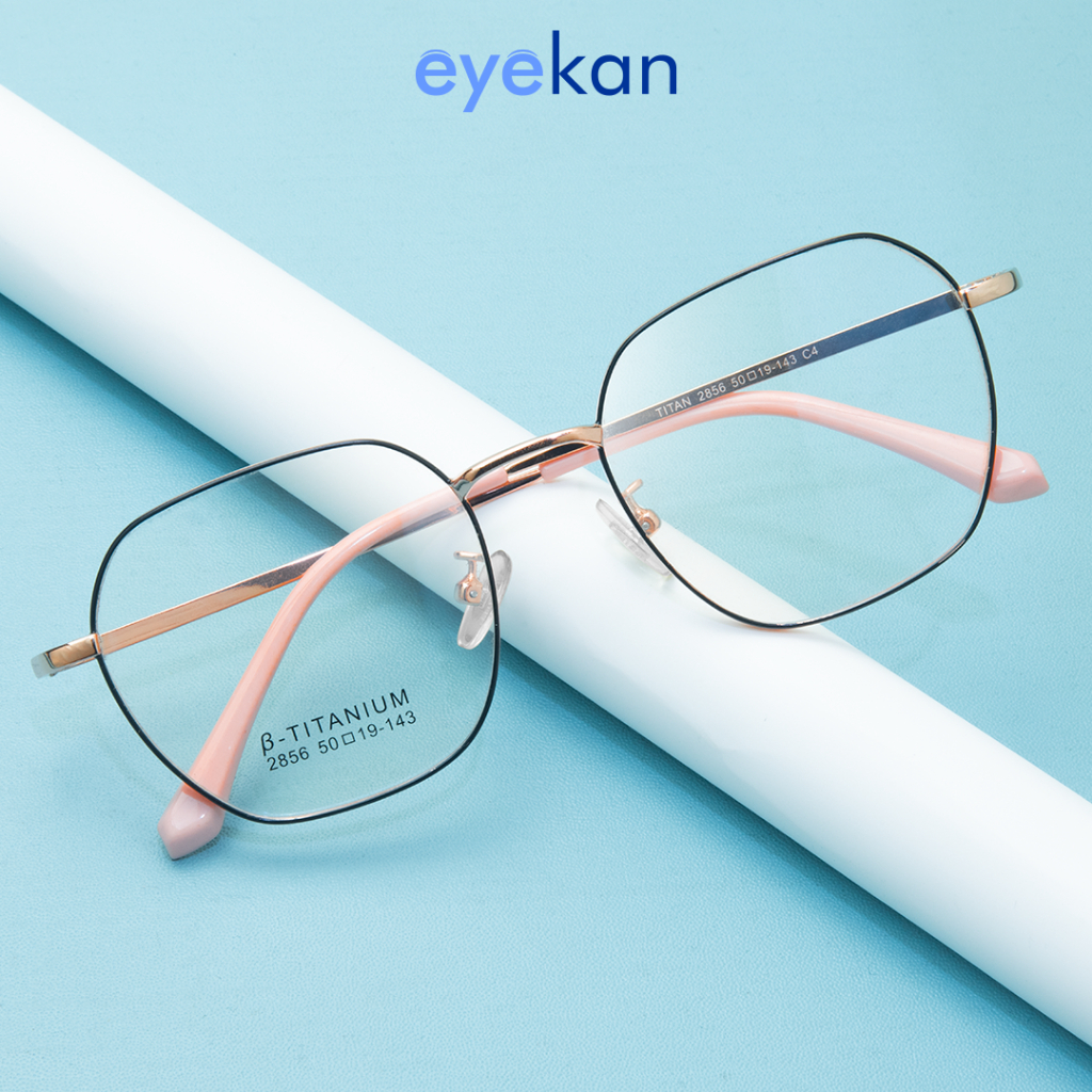 Jual Eyekan Kacamata Geometric Model Titanium Lensa Anti Blueray ...