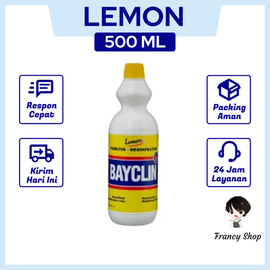 Jual Bayclin Lemon Penghilang Noda Pakaian 500 ml | Shopee Indonesia