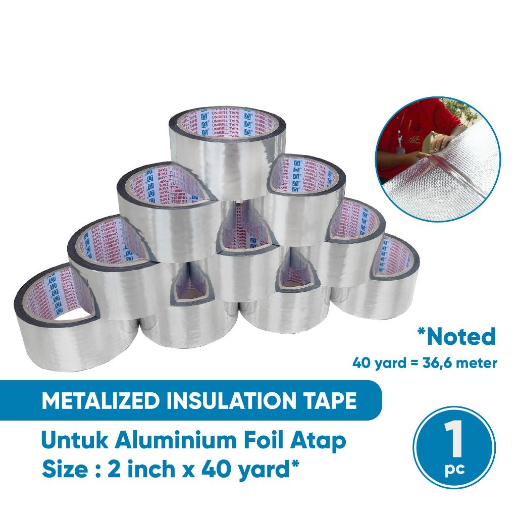 Jual Metalized Tape / Tape Untuk Pemasangan Insulasi Atap / Aluminium ...