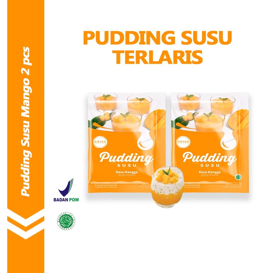 Jual [BUNDLE 2 PCS] Pudding Susu Mix Gula Rasa Mangga / Mango Puding ...