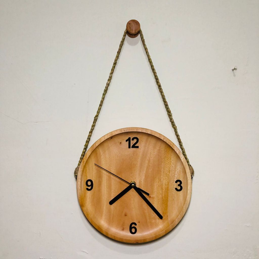 Jual Jam Dinding Kayu / Vintage / Kado Pernikahan / Jam Klasik Wood ...