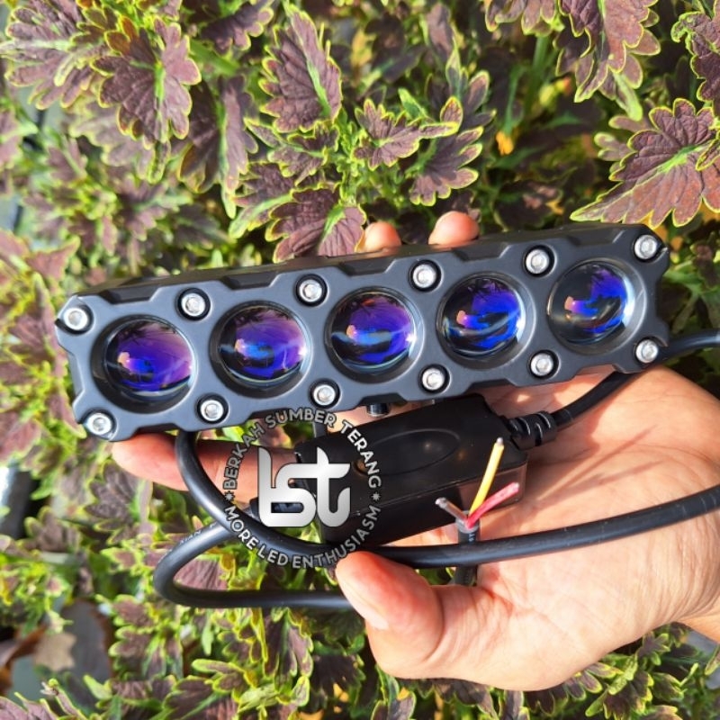 Jual mini projie 5 mata lampu sorot kabut hi lo beam universal sql 5 ...