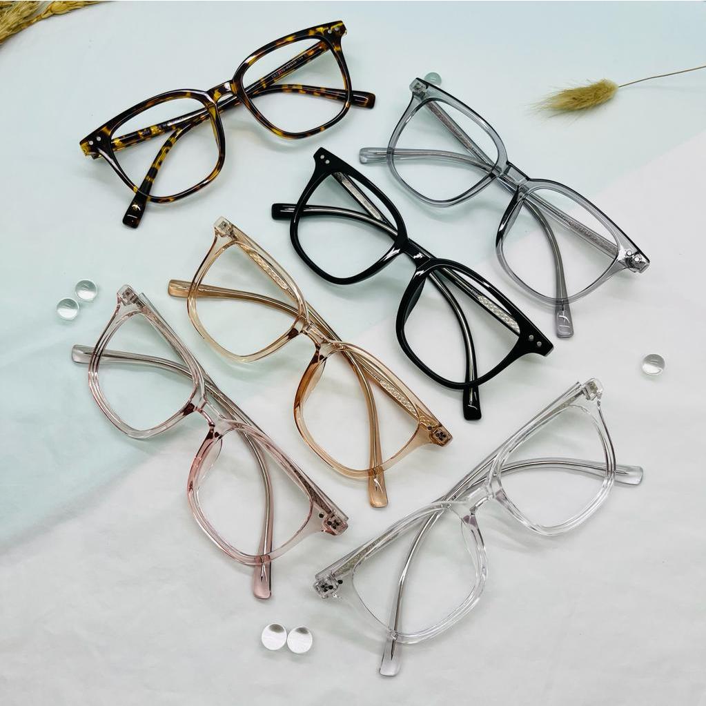 Jual Frame kacamata model kotak pria wanita terbaru lensa photocromic ...
