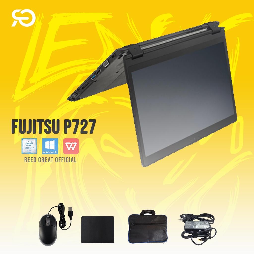 Jual LAPTOP FUJITSU P727 TOUCHSCREEN 2IN1 MURAH INTEL CORE I7 GEN 7 RAM 8GB SSD 128/256/512GB ...