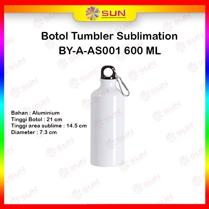 Jual Botol Minum Tumbler / Botol Minum Sport 600 ml Coating Sublim ...