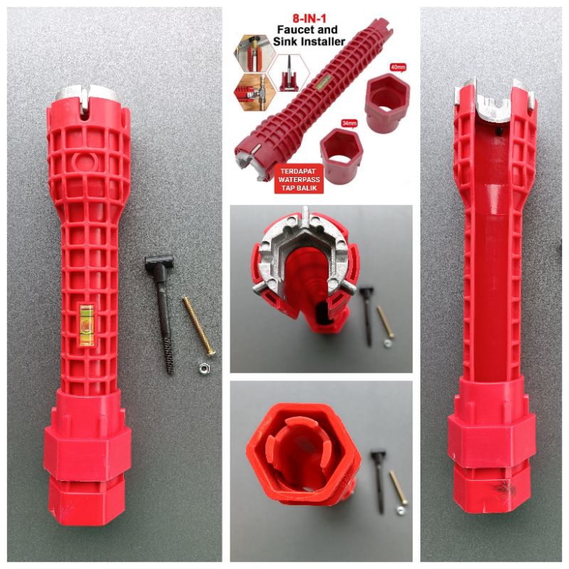Jual Kunci Pas Pipa Wastafel Kran Ledeng Faucet Sink Installer Flume ...